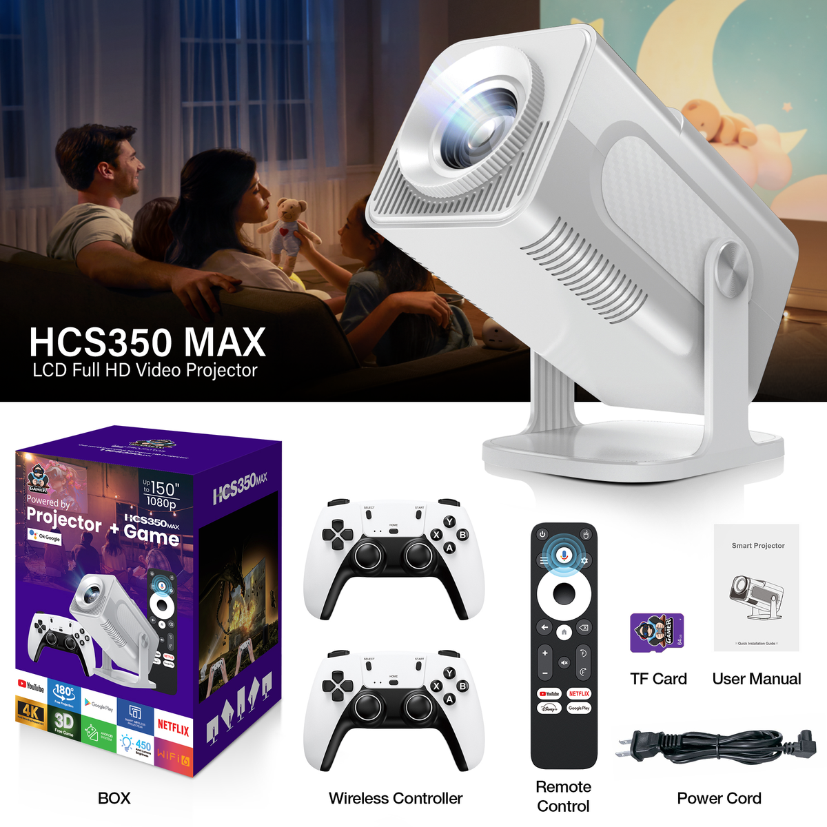 HCS350Max Gamer Projector – HasfondeleEssentials